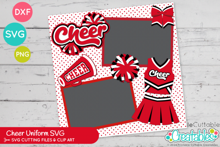 Cheer Uniform SVG Cut File for Cricut & Silhouette