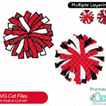 Cheer SVG Set for Cricut and Silhouette