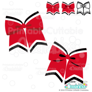 Cheer Bow SVG File for Cricut & Silhouette