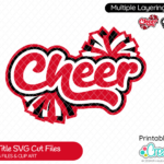 Cheer SVG Set for Cricut and Silhouette