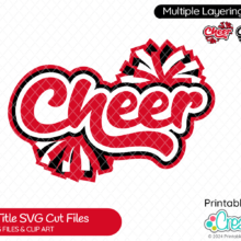 Cheer SVG Set for Cricut and Silhouette