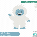 Cute Yeti SVG Cut File for Cricut & Silhouette