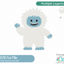 Cute Yeti SVG Cut File for Cricut & Silhouette