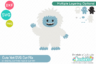 Cute Yeti SVG Cut File for Cricut & Silhouette