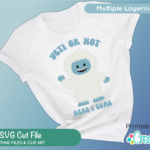 Cute Yeti SVG Cut File for Cricut & Silhouette