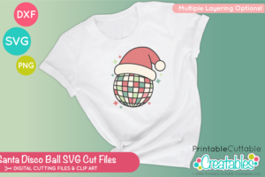 Santa Disco Balls SVG Files for Cricut & Silhouette