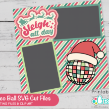 Santa Disco Balls SVG Files for Cricut & Silhouette