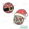Santa Disco Balls SVG Files for Cricut & Silhouette