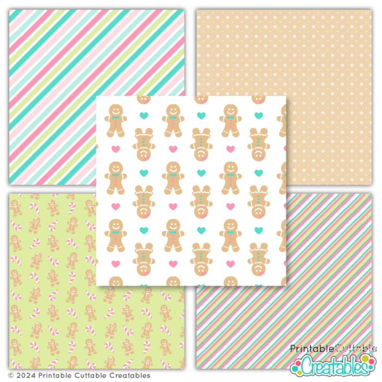 Christmas Cookies Seamless Patterns Paper Pack