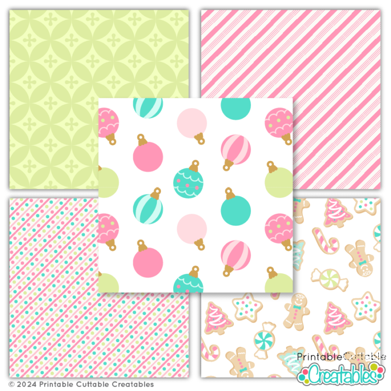 Christmas Cookies Seamless Patterns Paper Pack