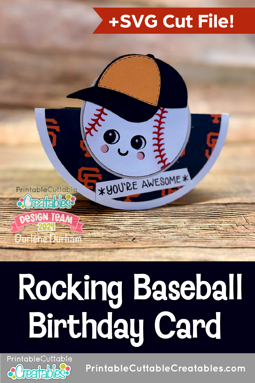 Rocking Baseball Birthday Card