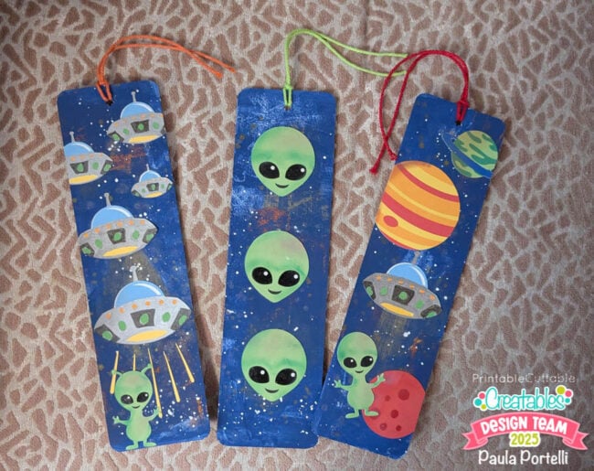 Outer Space UFO Bookmarks