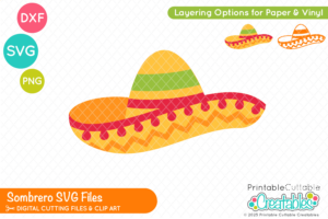 Festive Sombrero SVG Cut Files for Cricut & Silhouette