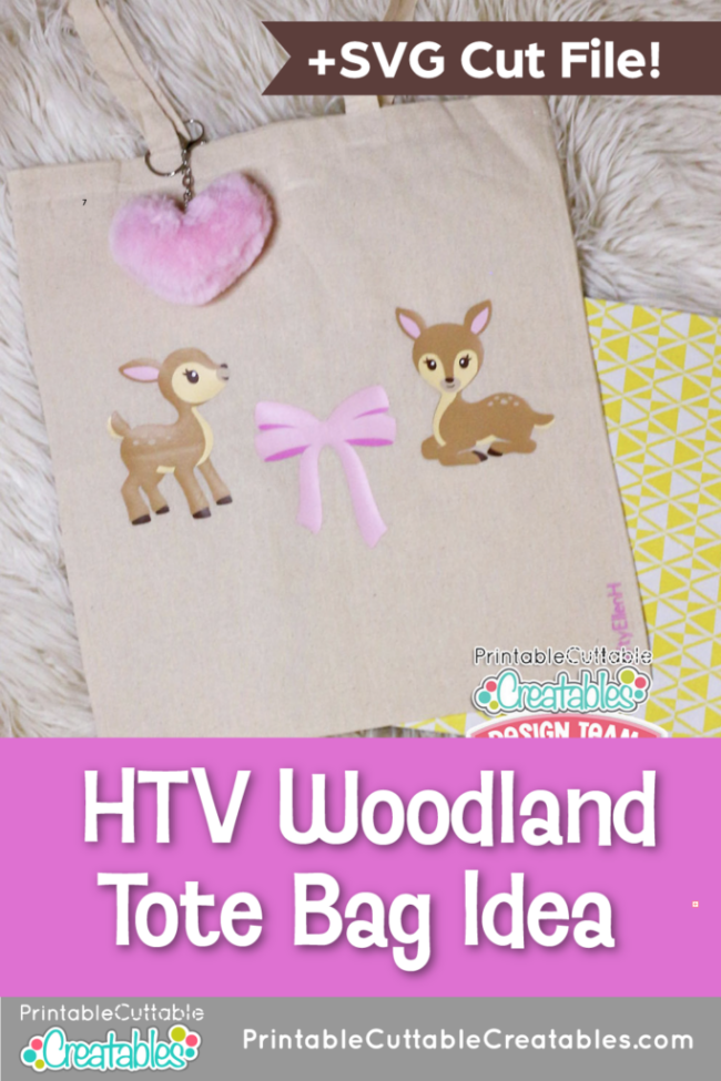HTV Woodland Tote Bag Idea