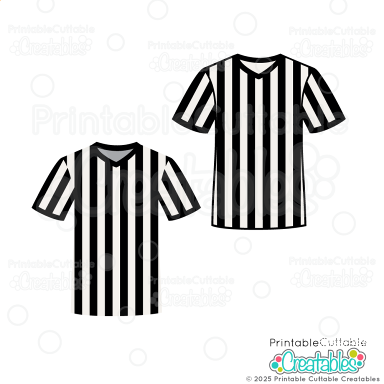 Referee SVG File for Cricut & Silhouette| Gameday Crafts