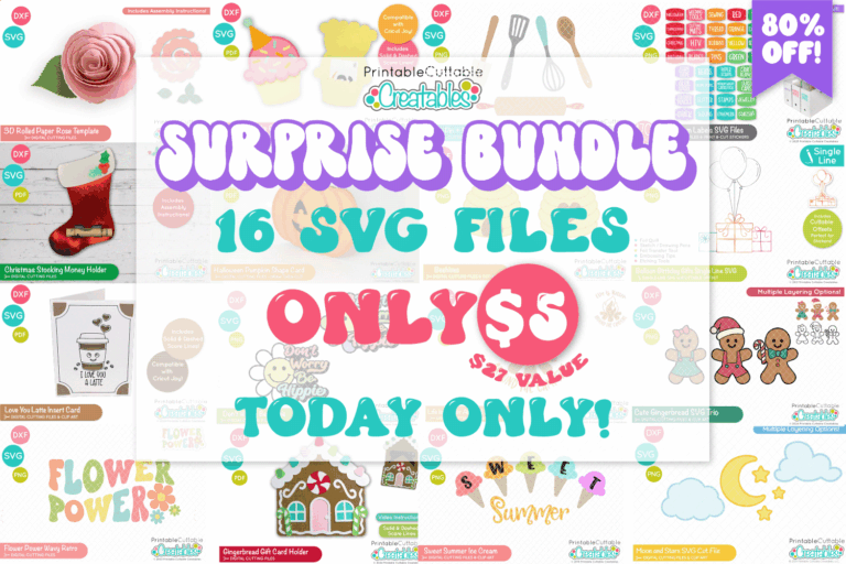10 Year Surprise SVG Bundle for Cricut and Silhouette