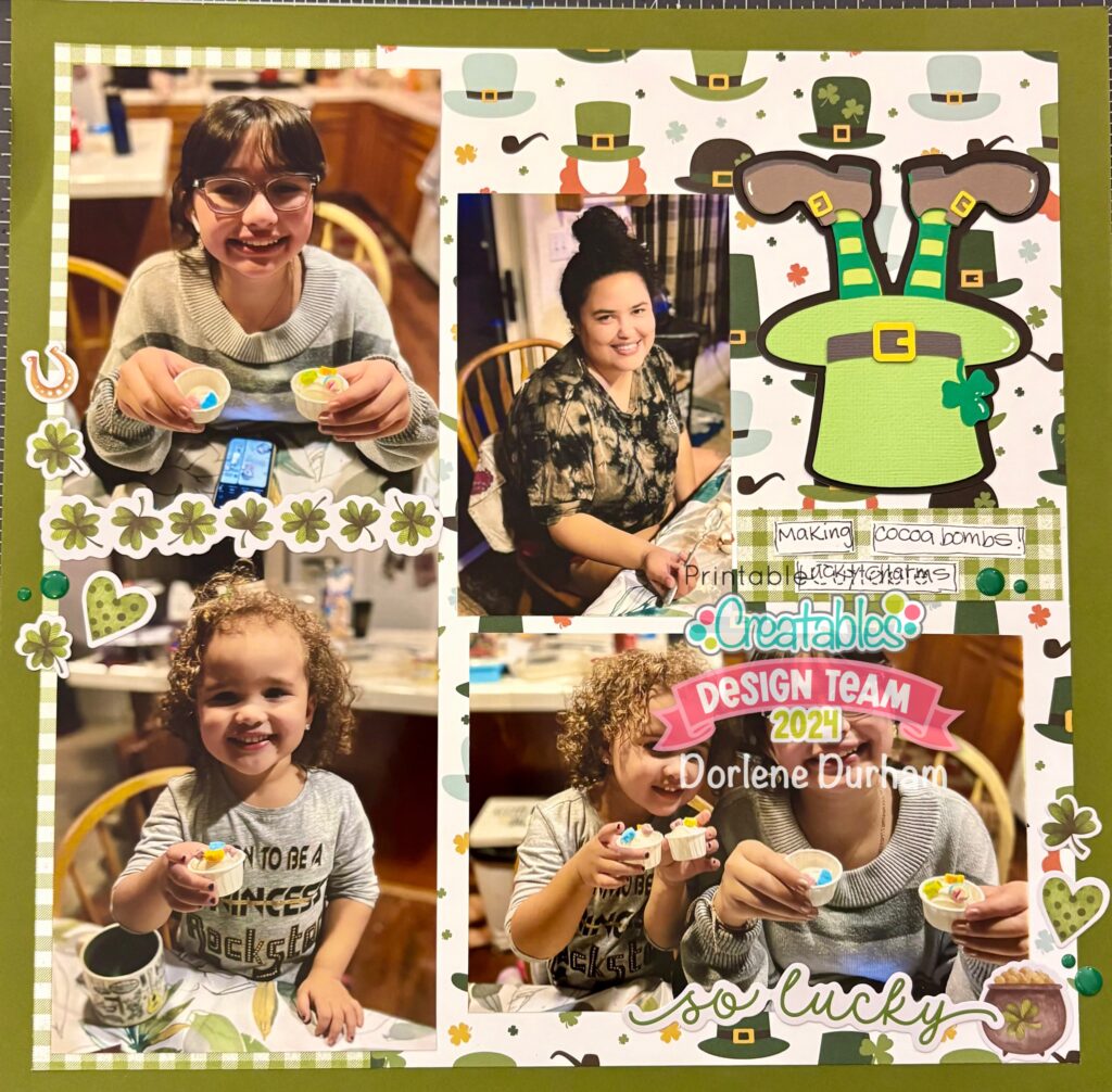 Leprechaun Scrapbook Layout