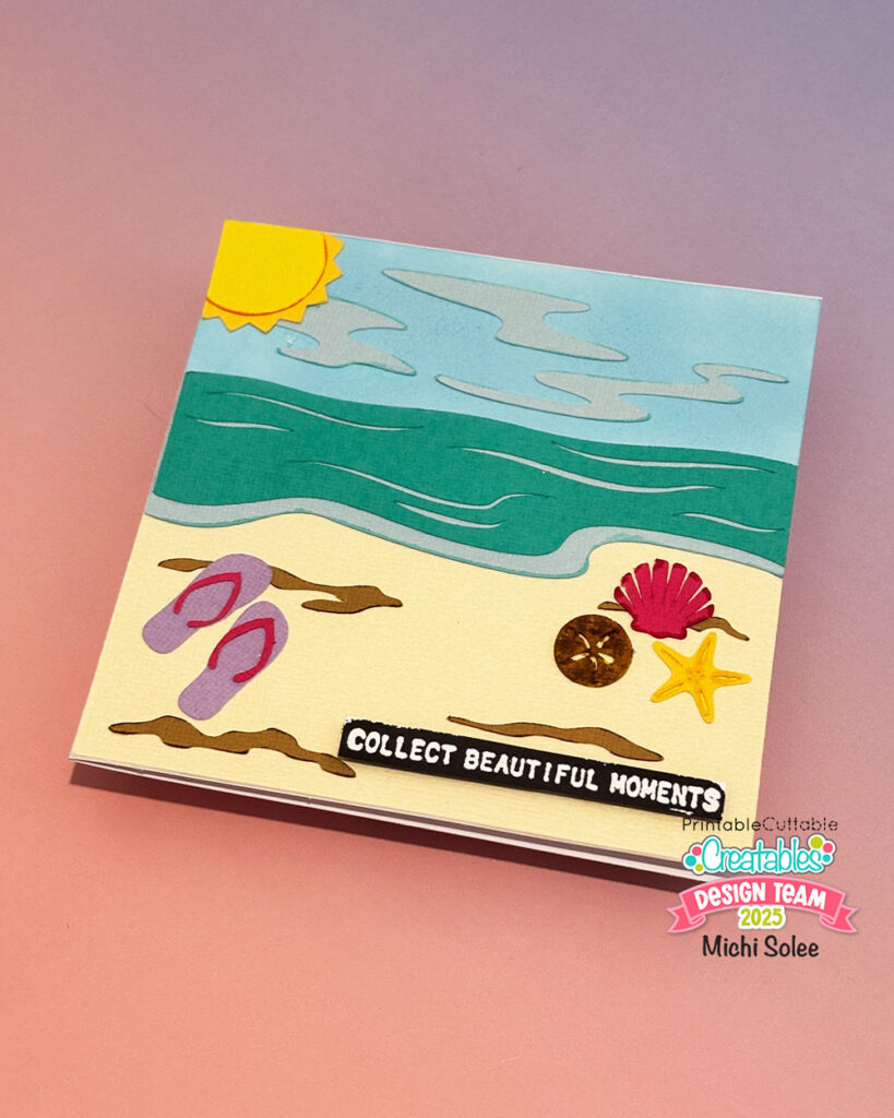 Beach Scene Layered Card