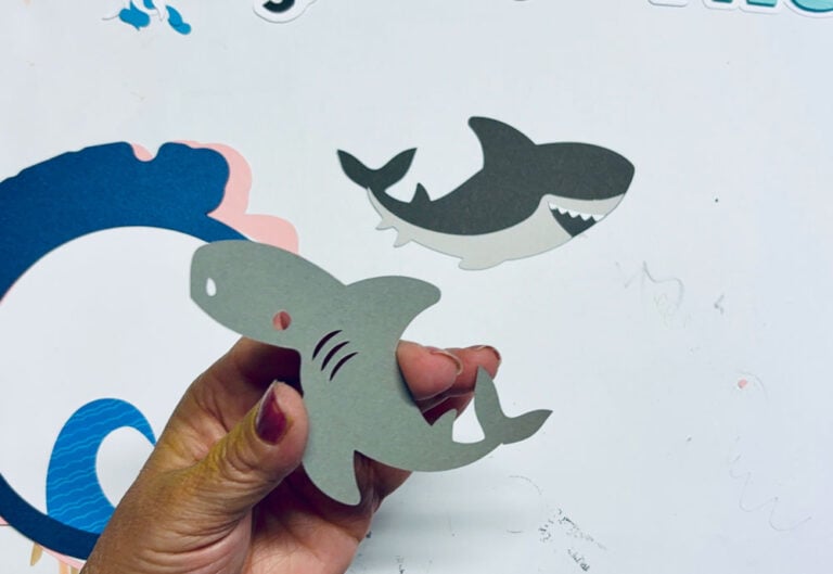 Layered Shark Cake Topper DIY