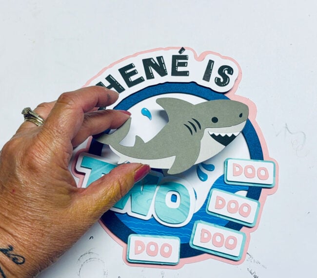 Layered Shark Cake Topper DIY