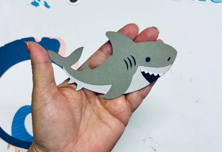 Layered Shark Cake Topper DIY