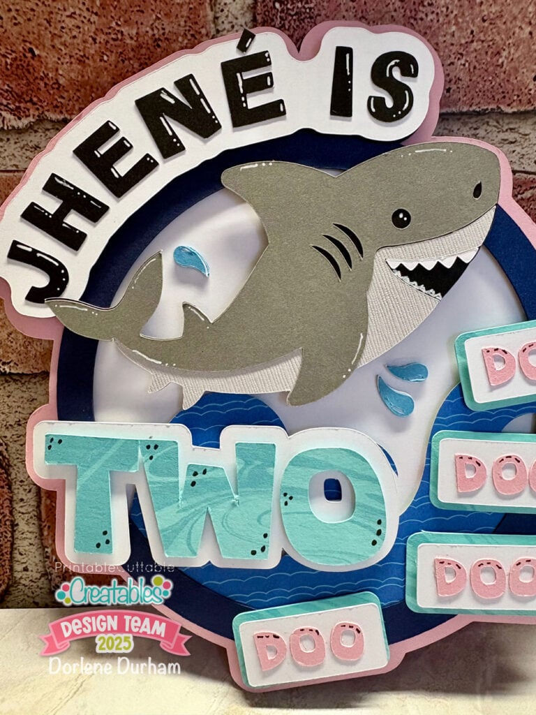 Layered Shark Cake Topper DIY