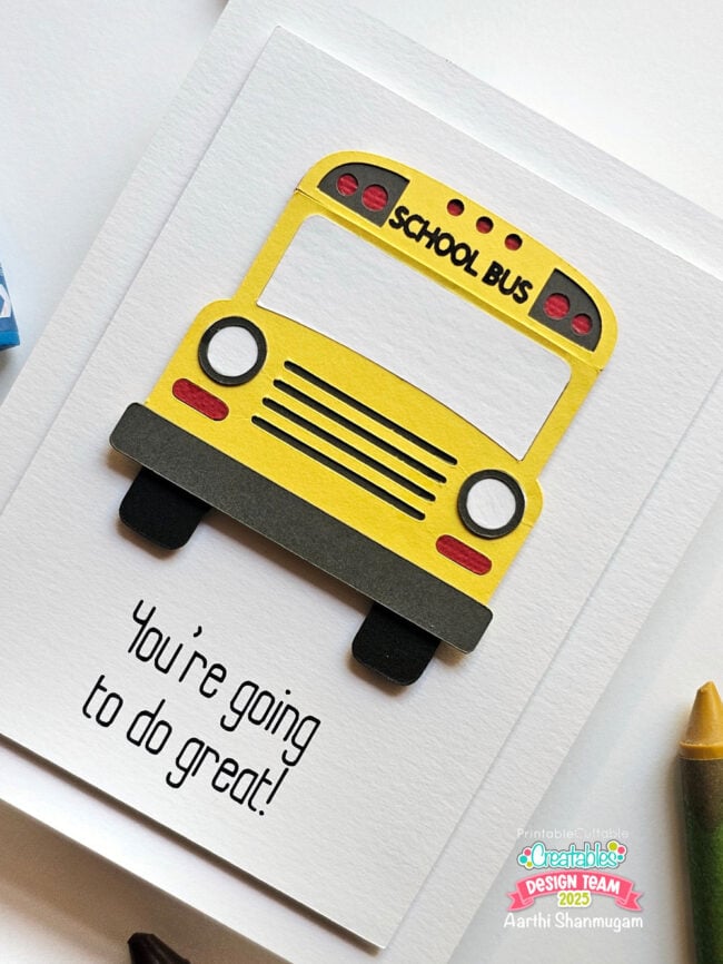 DIY School Bus Card Idea