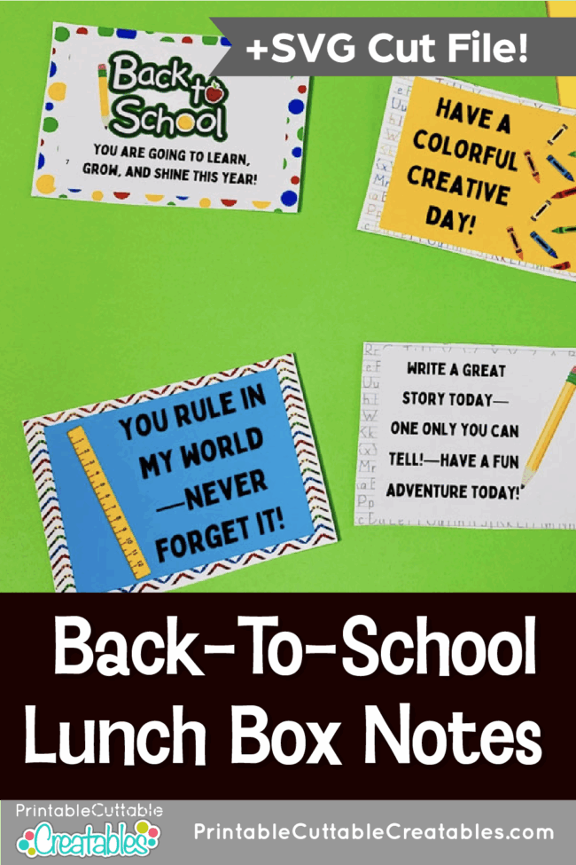 Back-to-School Lunch Box Notes