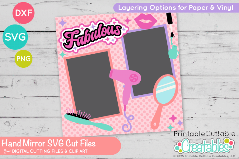 Limited Time Free Hand Mirror SVG Cut File for Cricut