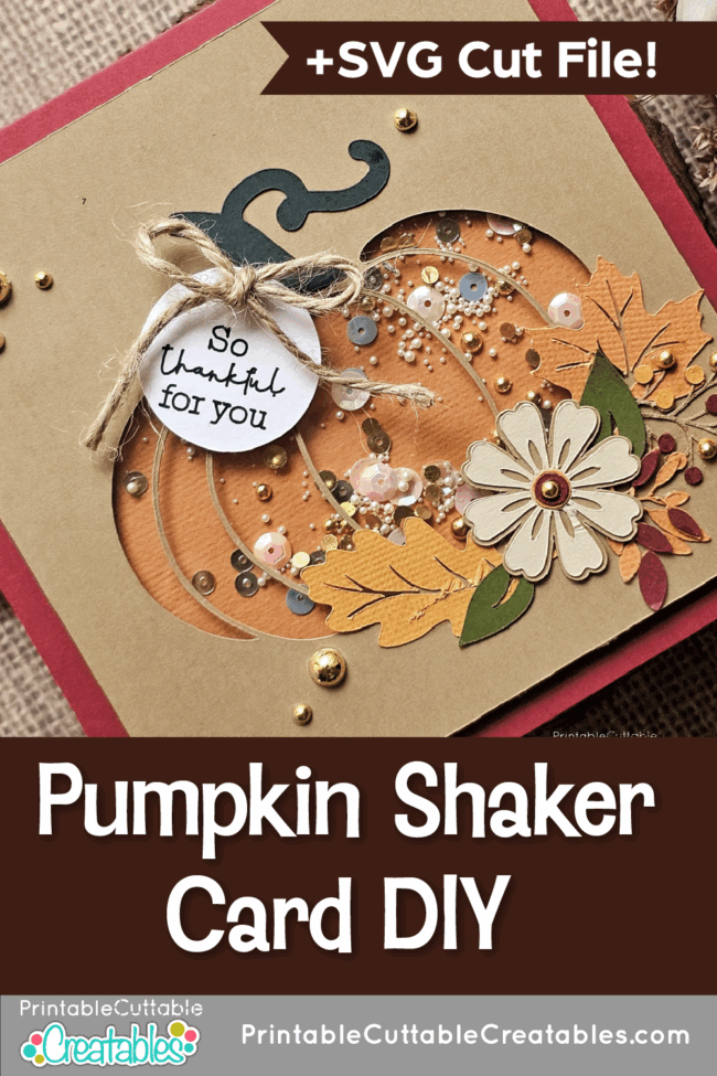 Pumpkin Shaker Card DIY