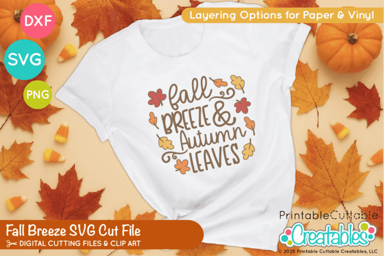 Limited Time Free Fall Breeze & Autumn Leaves SVG for Cricut