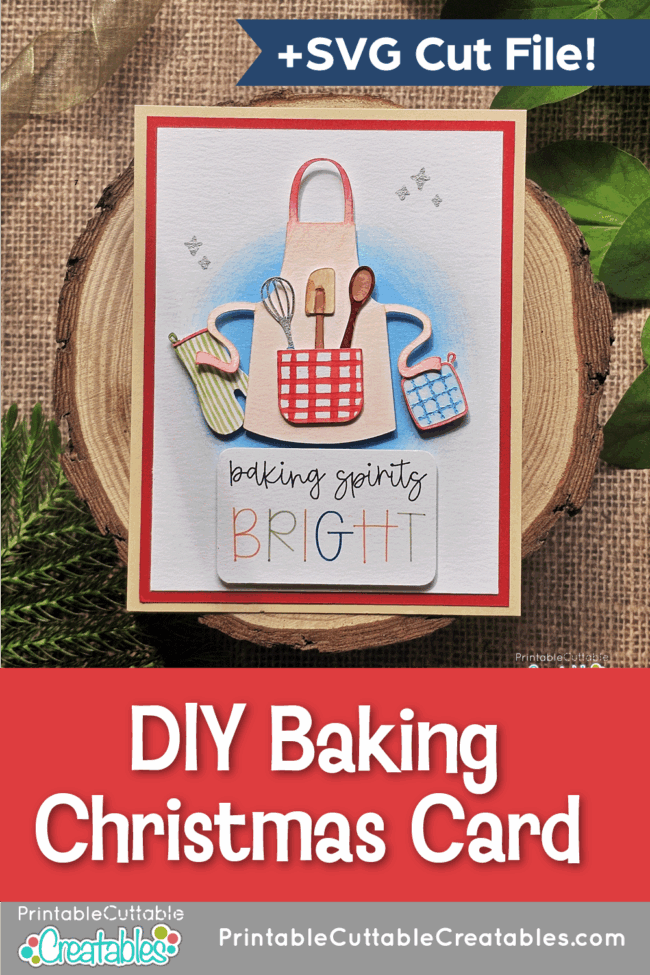 DIY Baking Christmas Card- Cricut Craft Idea for Christmas