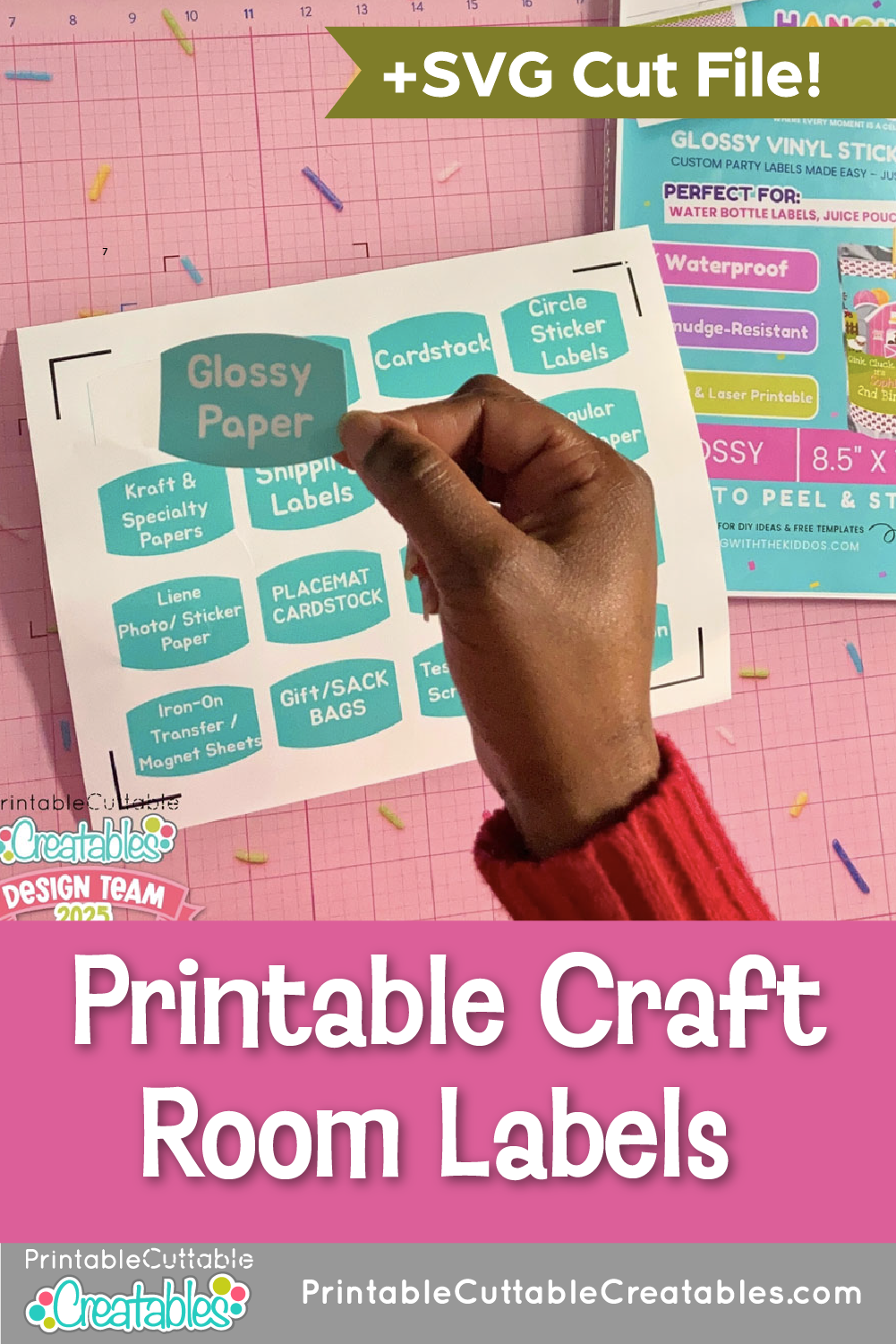 Printable Craft Room Labels