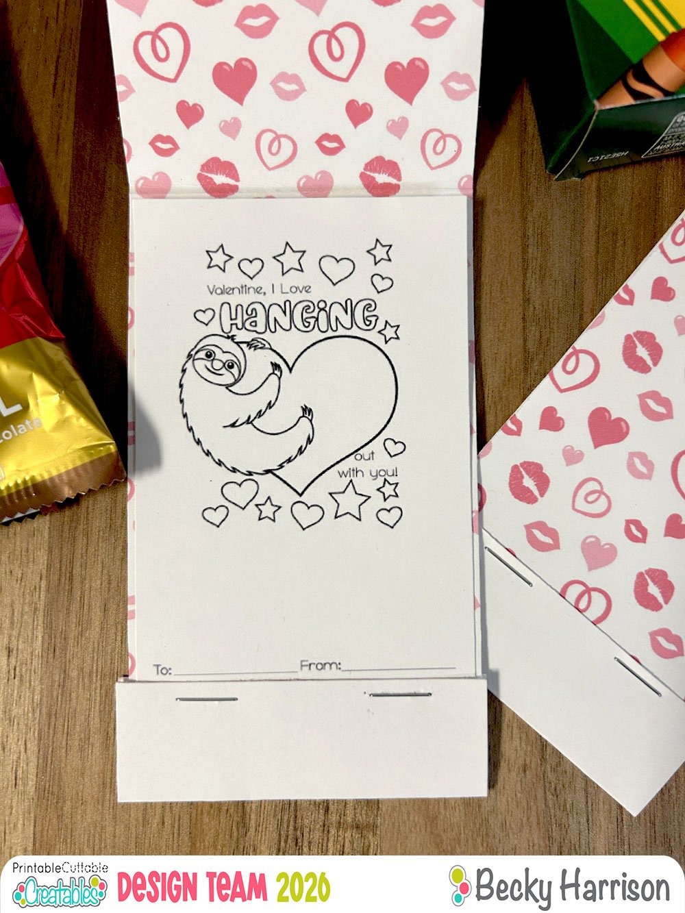 DIY Valentine Matchbook Card