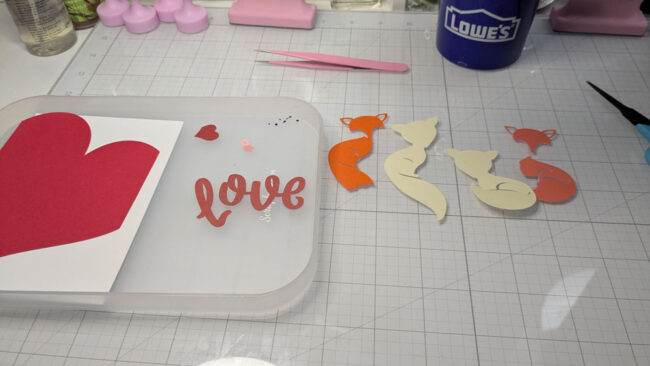 DIY Cute Fox Valentine Card
