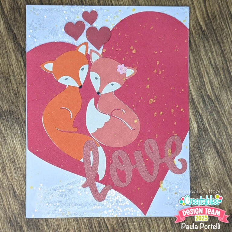 DIY Cute Fox Valentine Card