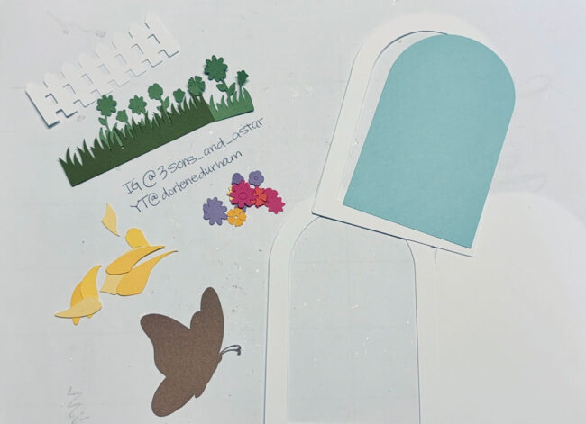 Spring Butterfly Arch Card