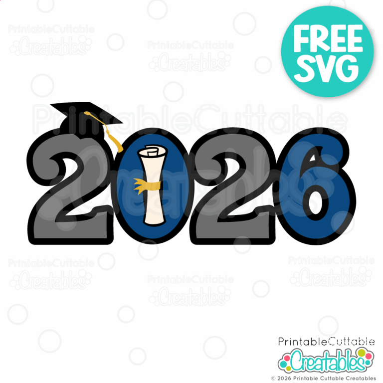 Graduation 2026 Free SVG Title for Cricut and Silhouette crafts