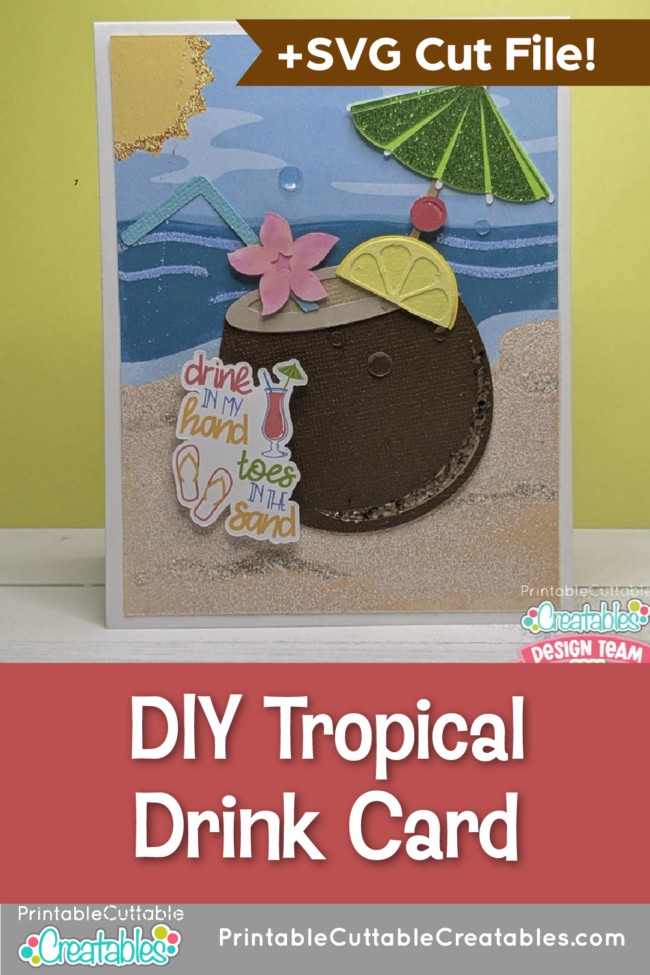 DIY Tropical Drink Card